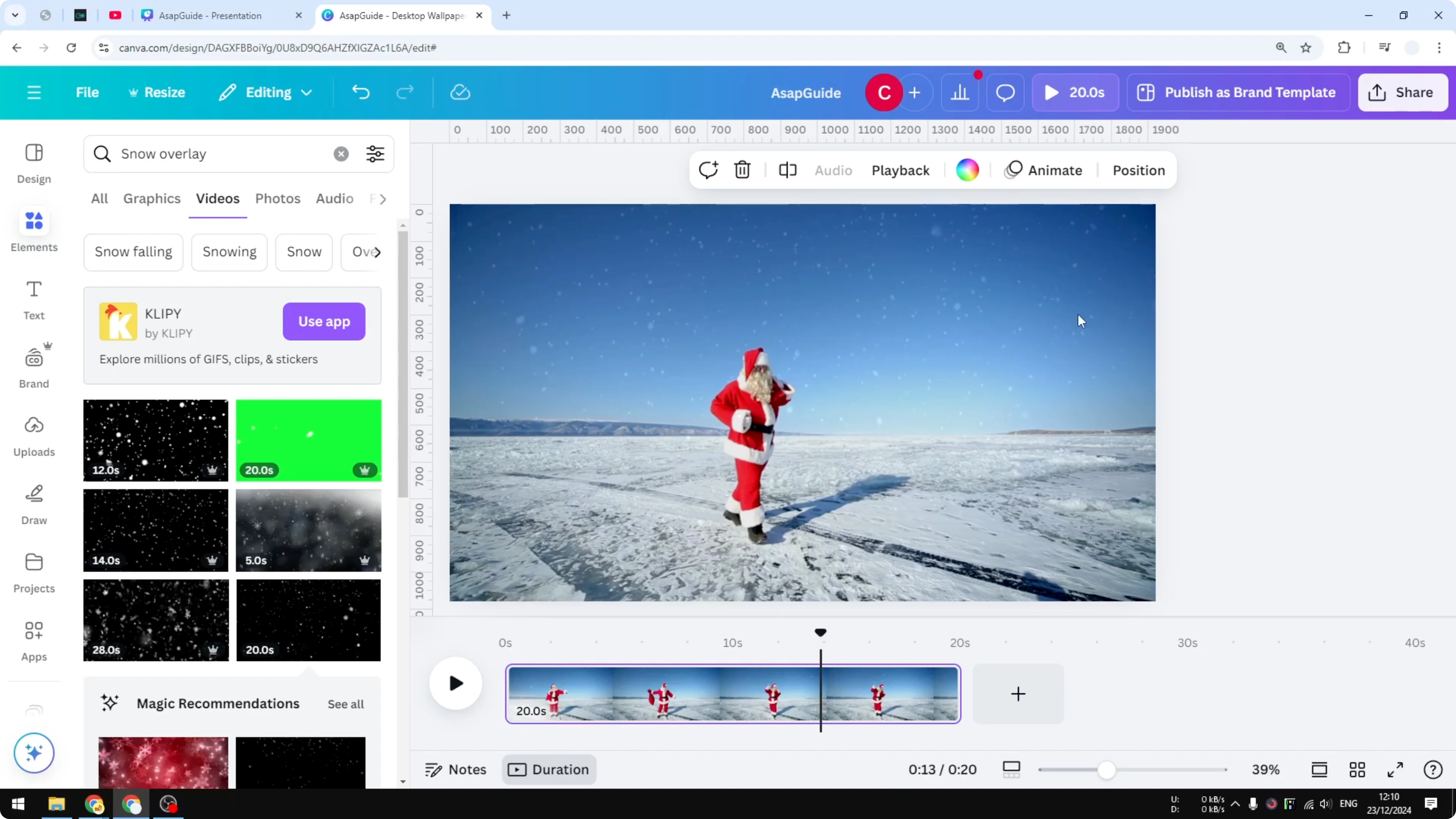How to Add a Video Overlay in Canva