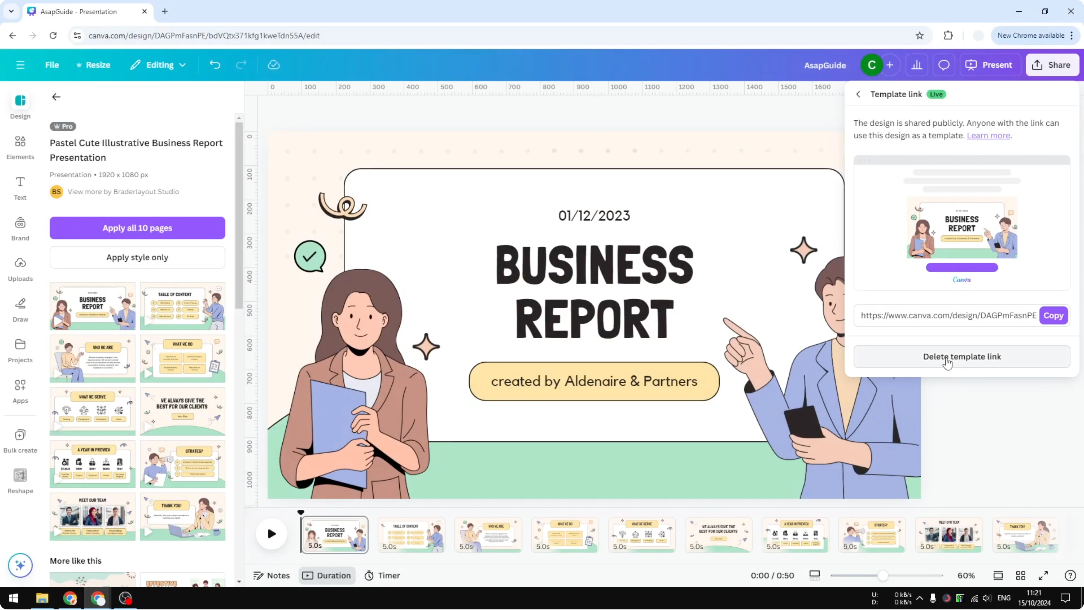 How to Share a Design Template with Canva URL